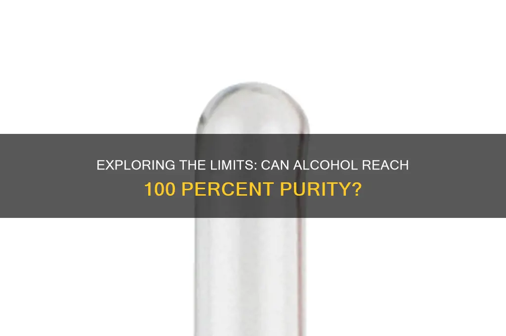Exploring The Limits: Can Alcohol Reach 100 Percent Purity? | CyAlcohol