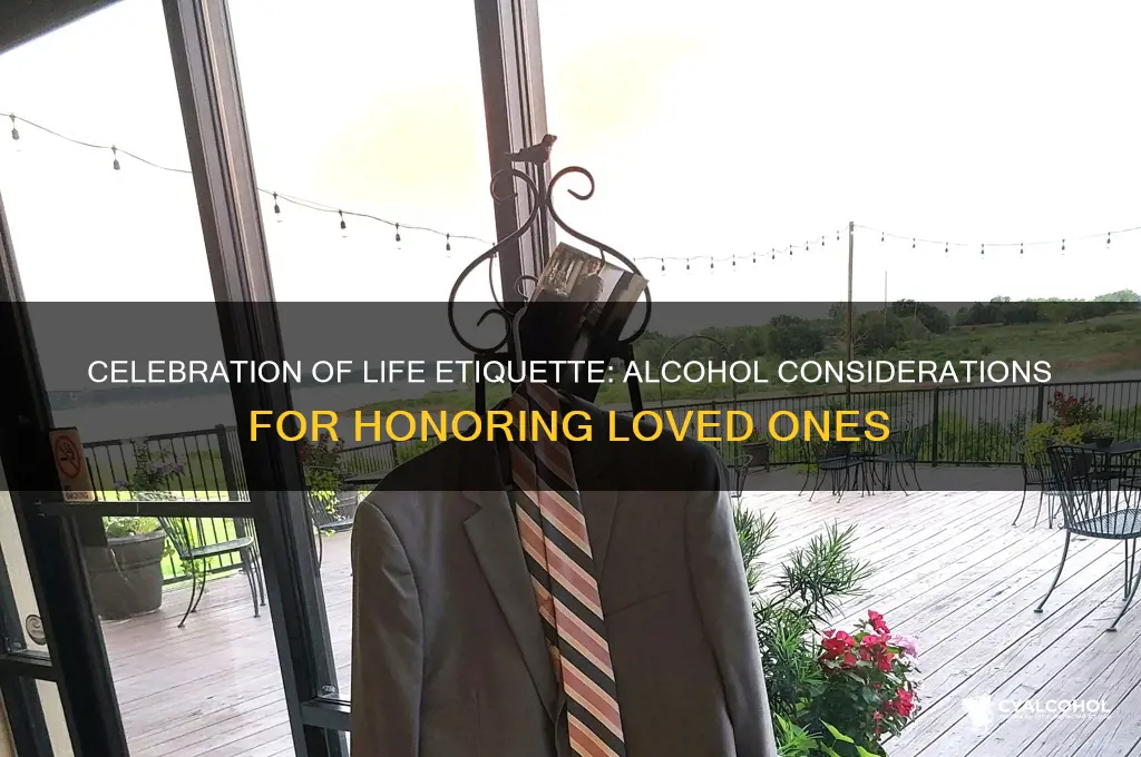 Celebration Of Life Etiquette: Alcohol Considerations For Honoring ...