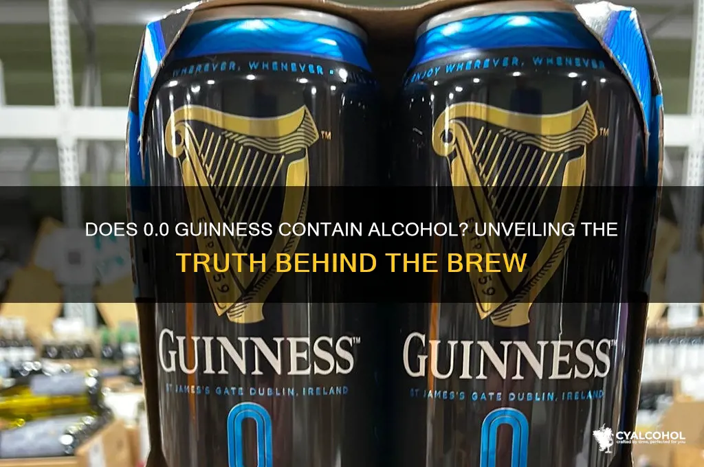 Does 0.0 Guinness Contain Alcohol? Unveiling The Truth Behind The Brew ...