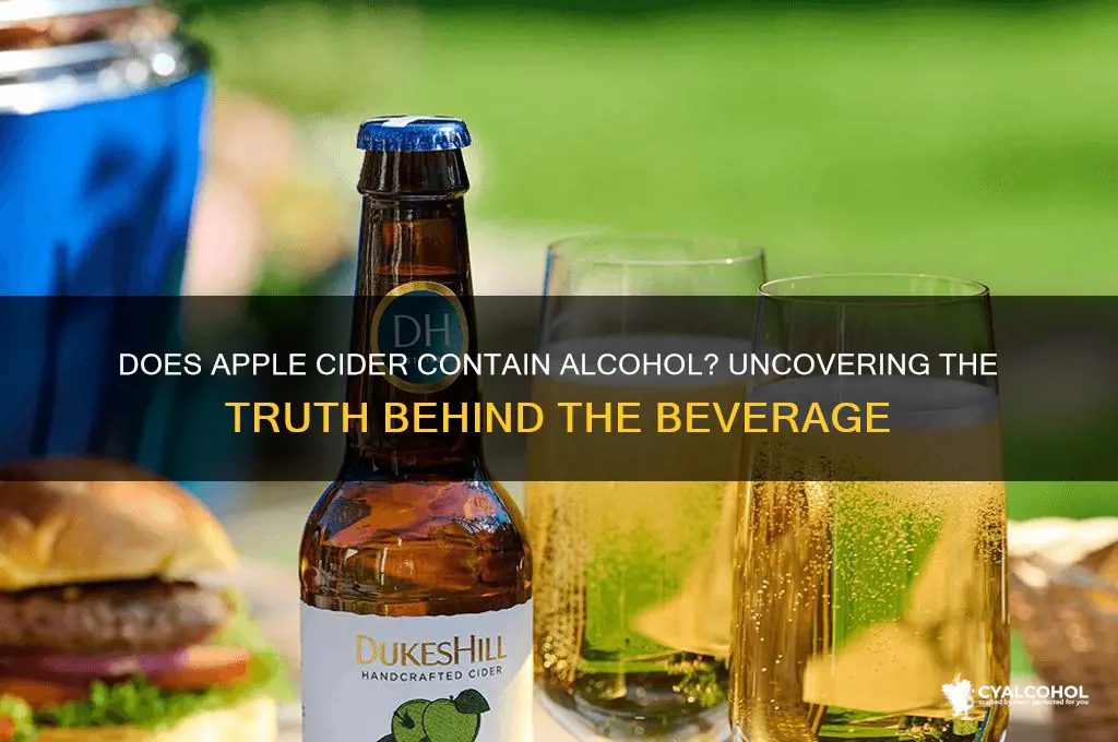 Does Apple Cider Contain Alcohol? Uncovering The Truth Behind The ...