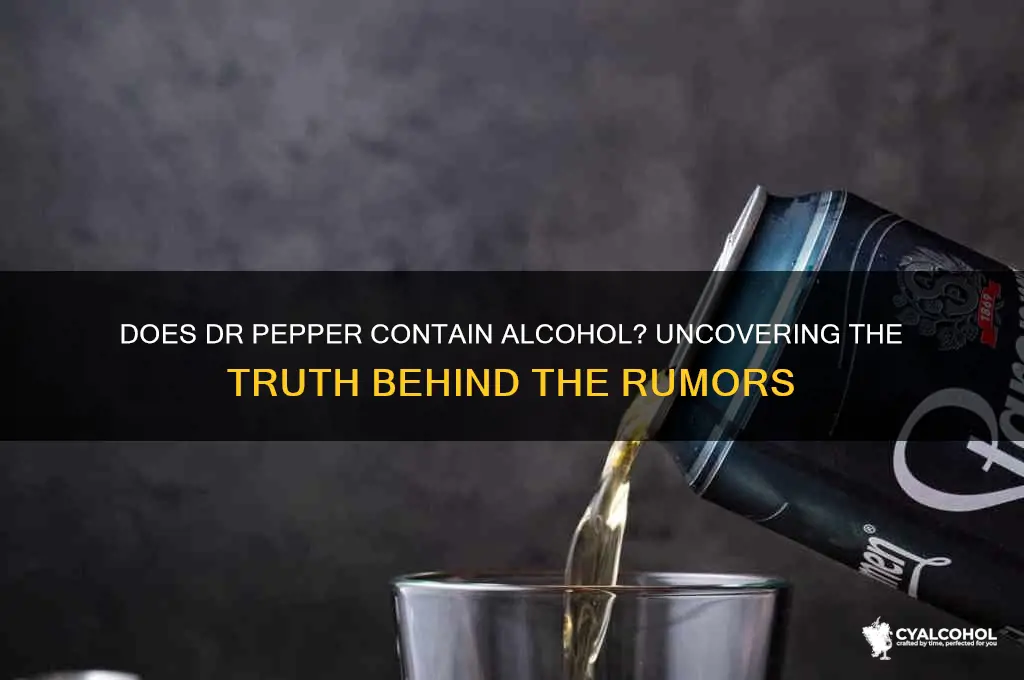 Does Dr Pepper Contain Alcohol? Uncovering The Truth Behind The Rumors ...