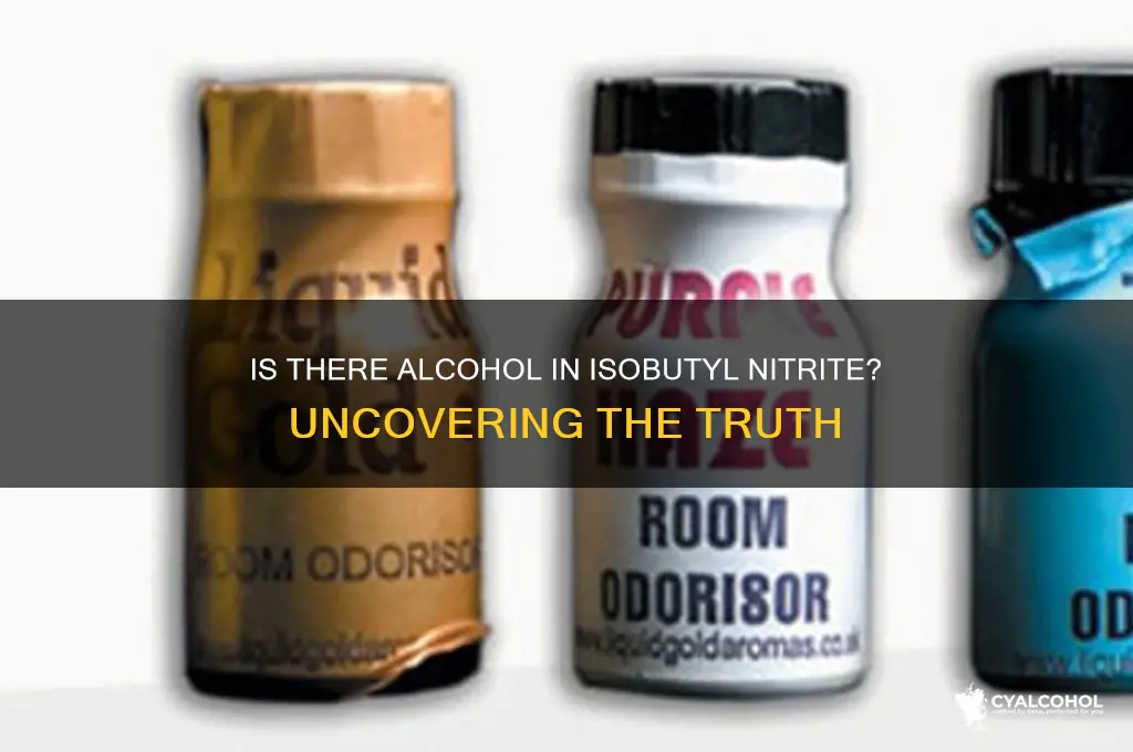 Is There Alcohol In Isobutyl Nitrite? Uncovering The Truth | CyAlcohol