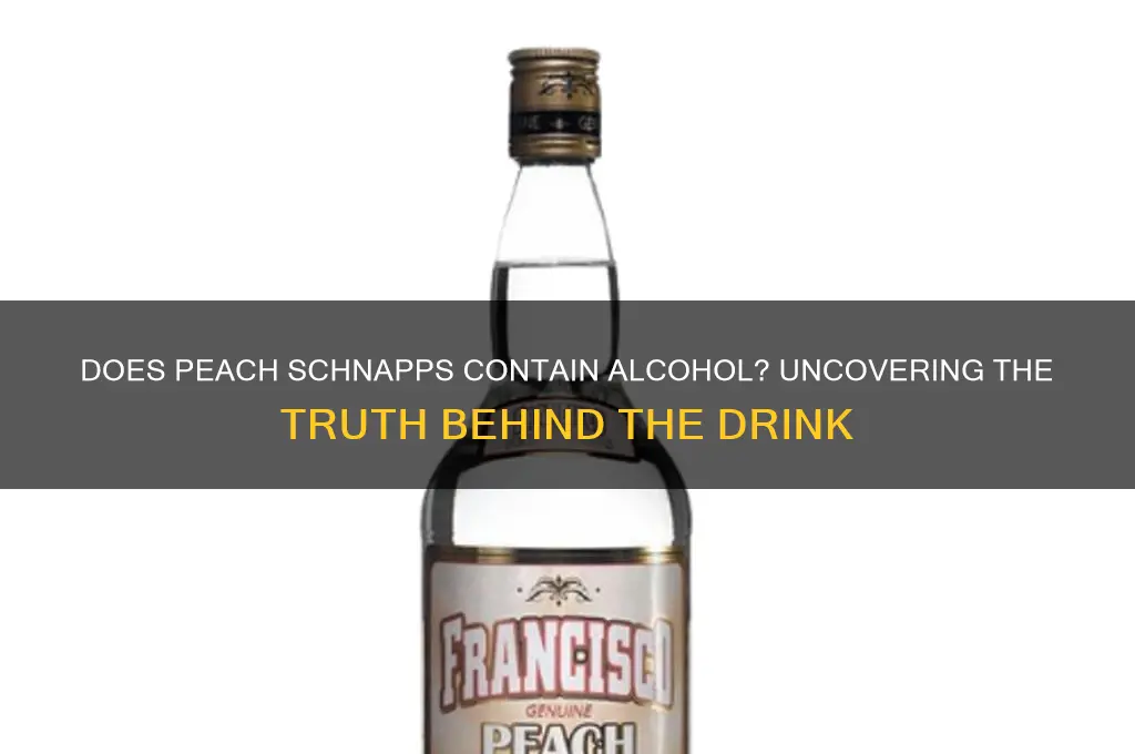 Does Peach Schnapps Contain Alcohol? Uncovering The Truth Behind The ...