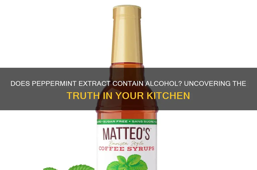 Does Peppermint Extract Contain Alcohol? Uncovering The Truth In Your ...