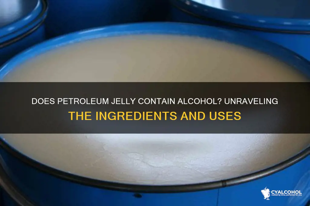 Does Petroleum Jelly Contain Alcohol? Unraveling The Ingredients And ...