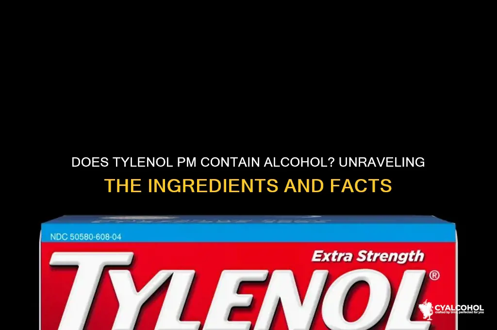 Does Tylenol Pm Contain Alcohol? Unraveling The Ingredients And Facts ...