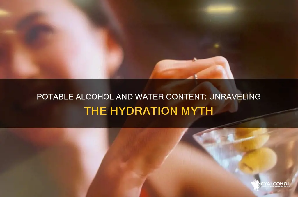 Potable Alcohol And Water Content: Unraveling The Hydration Myth ...