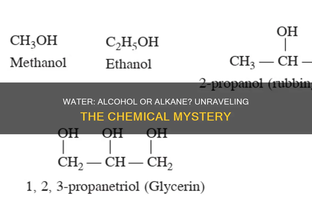 Water: Alcohol Or Alkane? Unraveling The Chemical Mystery | CyAlcohol