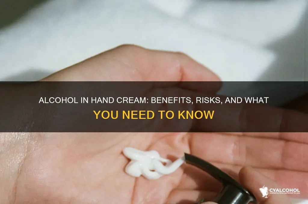 Alcohol In Hand Cream: Benefits, Risks, And What You Need To Know ...