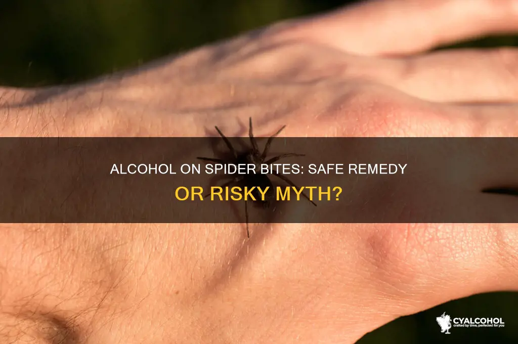 Alcohol On Spider Bites: Safe Remedy Or Risky Myth? | CyAlcohol