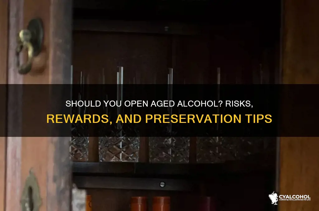 Should You Open Aged Alcohol? Risks, Rewards, And Preservation Tips ...