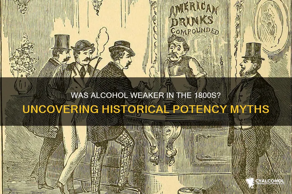 Was Alcohol Weaker In The 1800S? Uncovering Historical Potency Myths ...