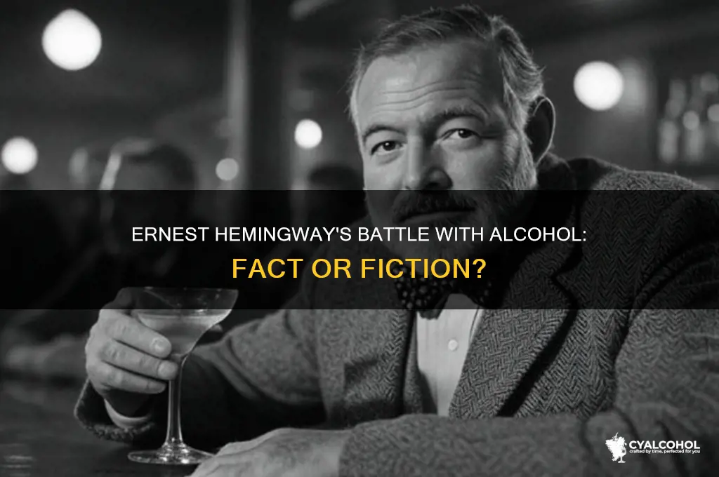 Ernest Hemingway's Battle With Alcohol: Fact Or Fiction? | CyAlcohol