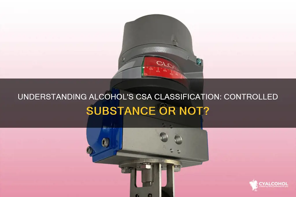 Understanding Alcohol's Csa Classification: Controlled Substance Or Not ...