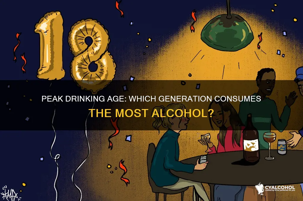 Peak Drinking Age: Which Generation Consumes The Most Alcohol? | CyAlcohol