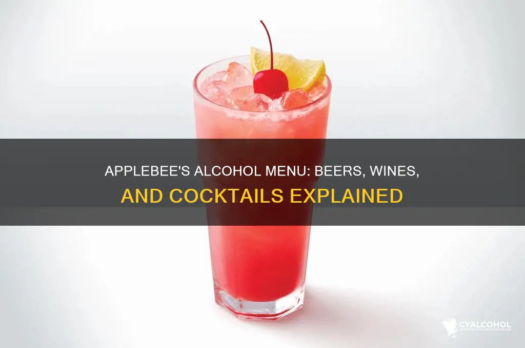 Applebee's Alcohol Menu: Beers, Wines, And Cocktails Explained | CyAlcohol