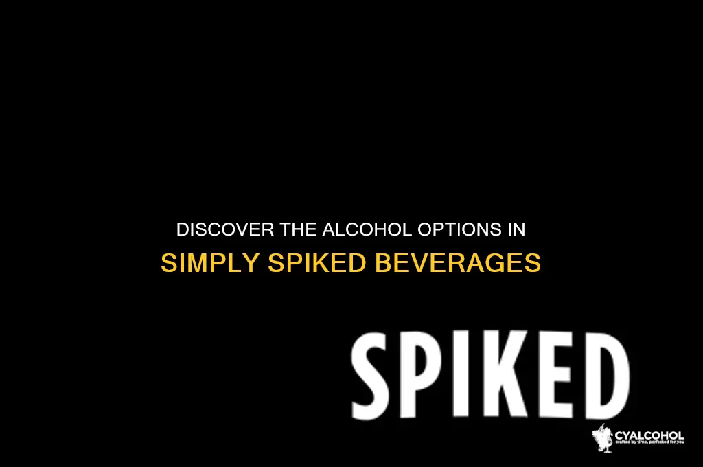 Discover The Alcohol Options In Simply Spiked Beverages | CyAlcohol