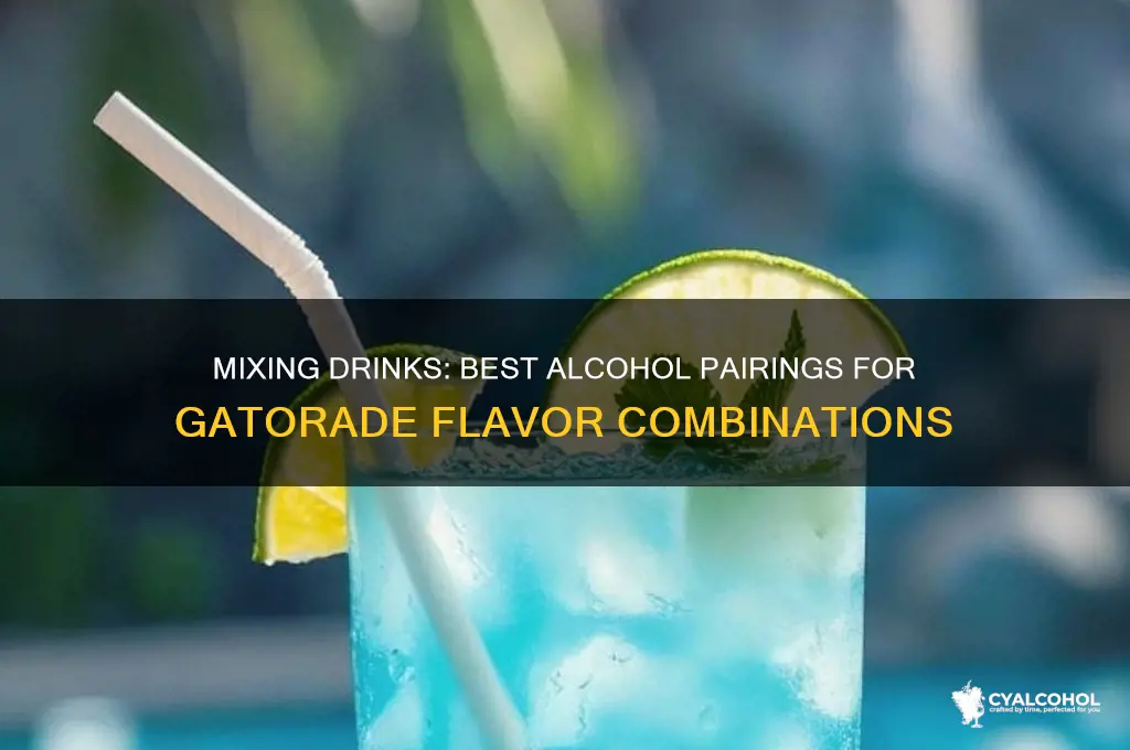 Mixing Drinks: Best Alcohol Pairings For Gatorade Flavor Combinations ...