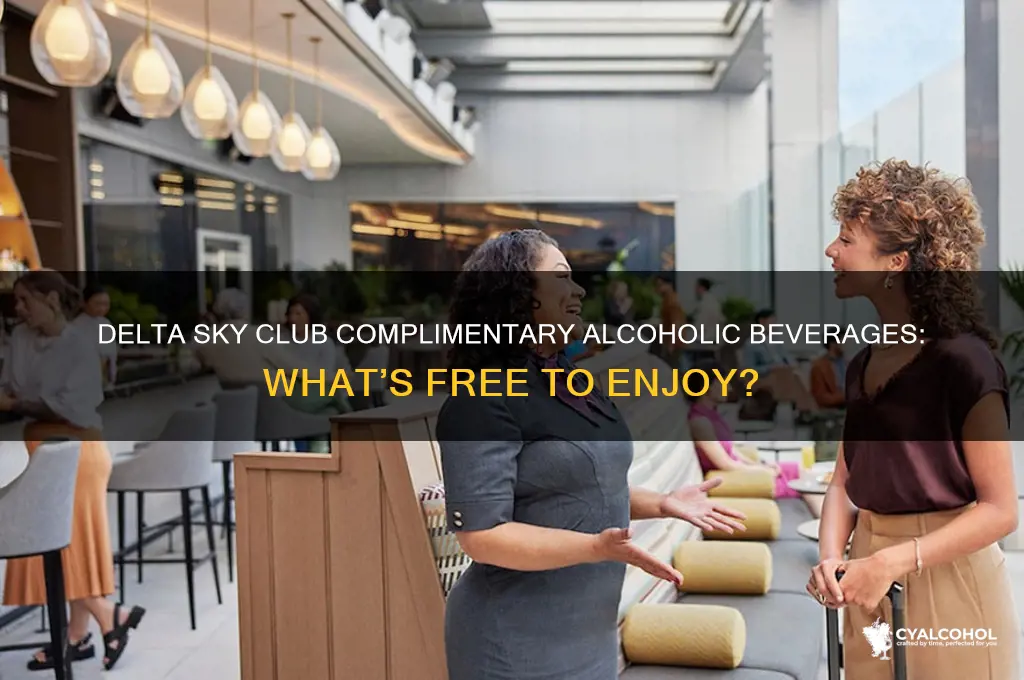 Delta Sky Club Complimentary Alcoholic Beverages: What’S Free To Enjoy ...