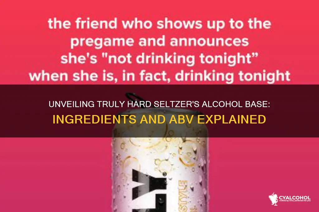 Unveiling Truly Hard Seltzer's Alcohol Base: Ingredients And Abv ...