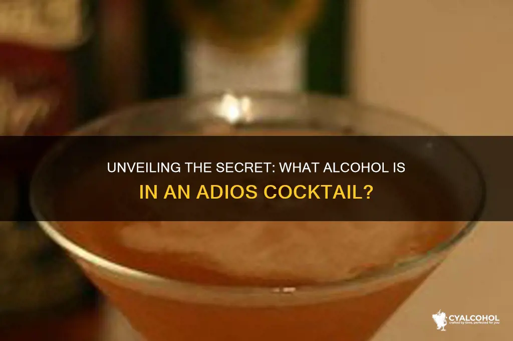 Unveiling The Secret: What Alcohol Is In An Adios Cocktail? | CyAlcohol