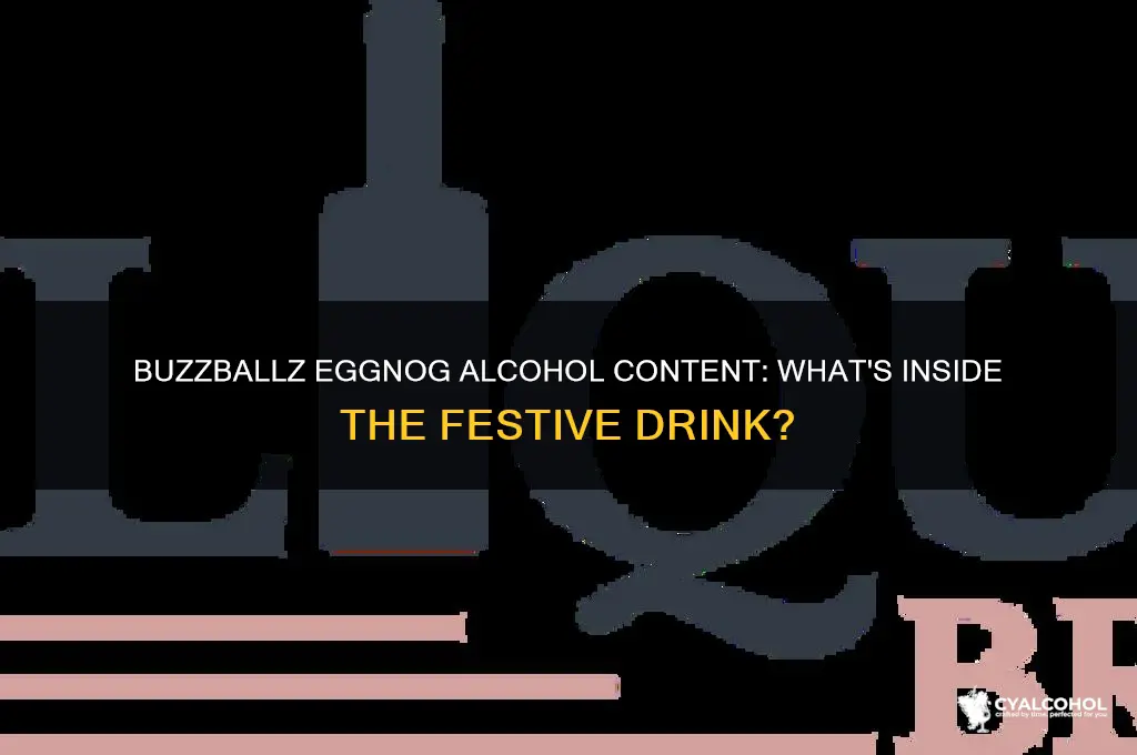 Buzzballz Eggnog Alcohol Content: What's Inside The Festive Drink ...