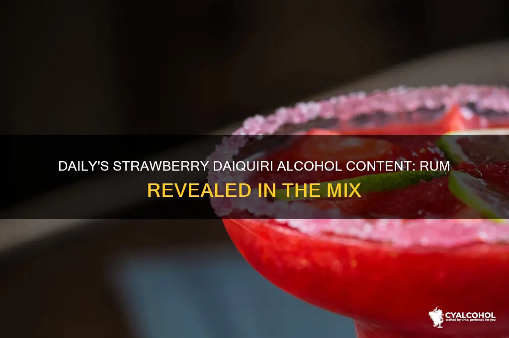 Daily's Strawberry Daiquiri Alcohol Content: Rum Revealed In The Mix ...