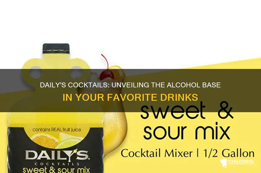 Daily's Cocktails: Unveiling The Alcohol Base In Your Favorite Drinks ...