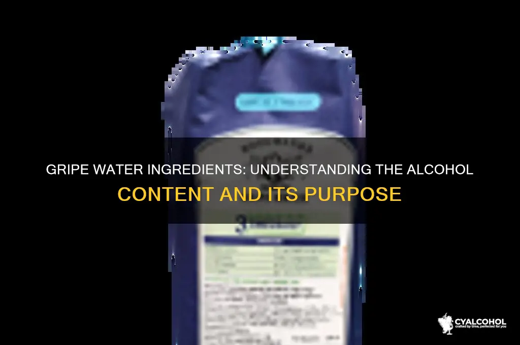 Gripe Water Ingredients: Understanding The Alcohol Content And Its ...