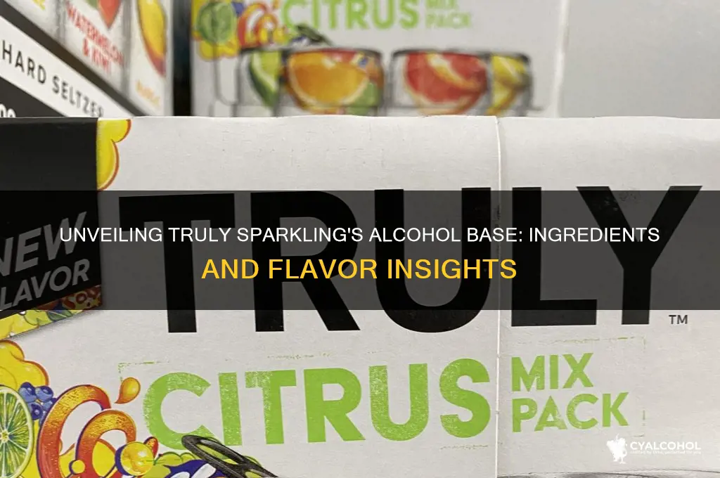 Unveiling Truly Sparkling's Alcohol Base: Ingredients And Flavor ...