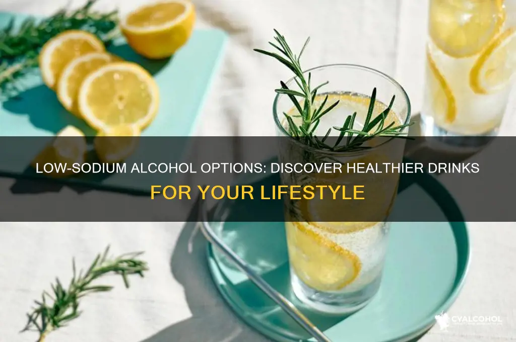 Low-Sodium Alcohol Options: Discover Healthier Drinks For Your ...