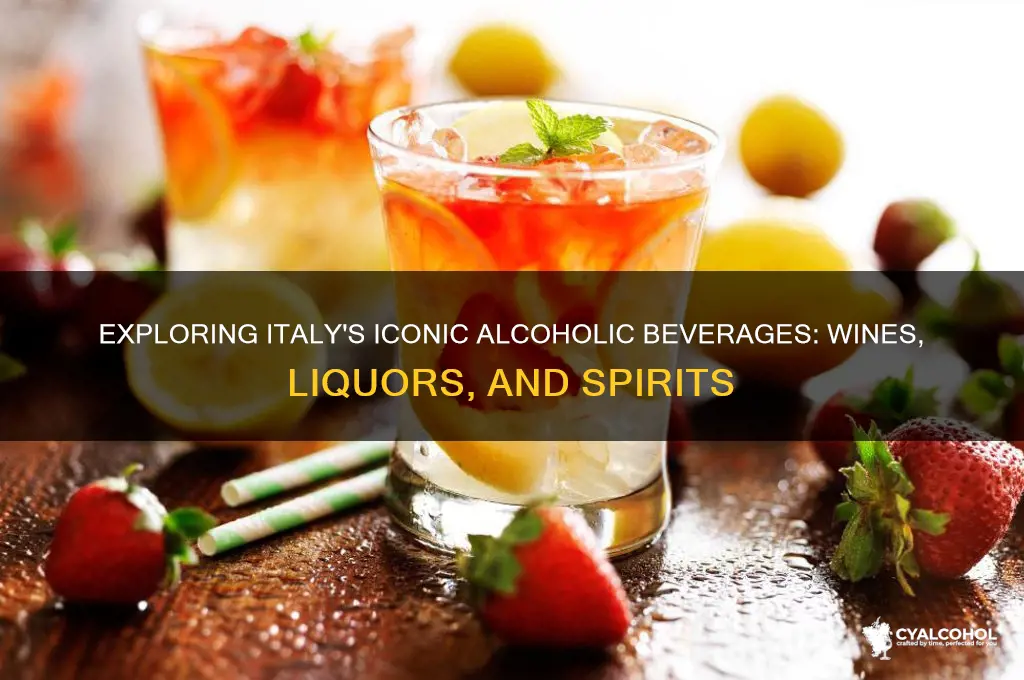 Exploring Italy's Iconic Alcoholic Beverages: Wines, Liquors, And ...