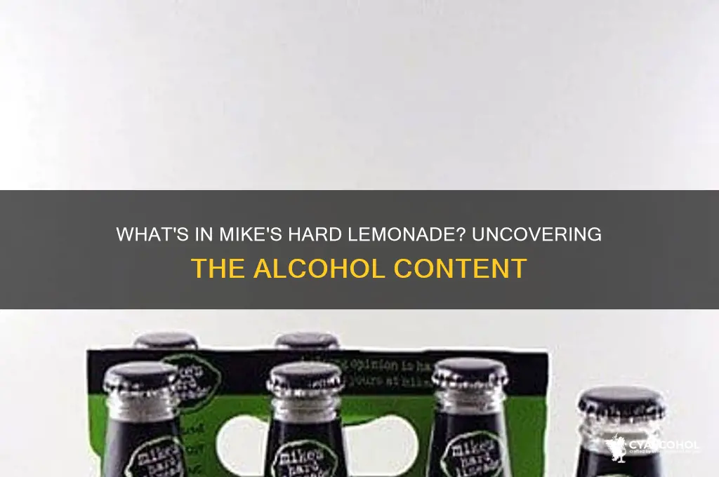 What's In Mike's Hard Lemonade? Uncovering The Alcohol Content | CyAlcohol