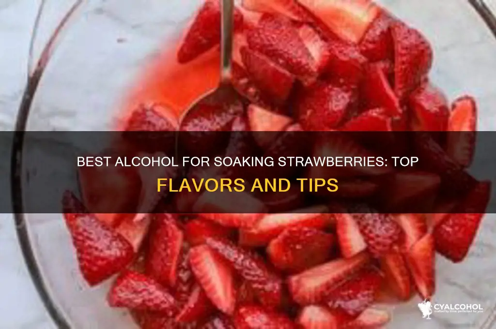 Best Alcohol For Soaking Strawberries: Top Flavors And Tips | CyAlcohol