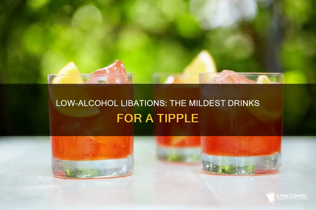 Low-Alcohol Libations: The Mildest Drinks For A Tipple | CyAlcohol