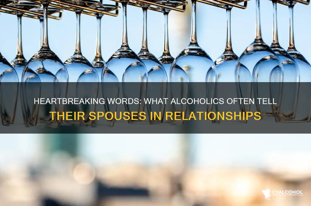Heartbreaking Words: What Alcoholics Often Tell Their Spouses In ...