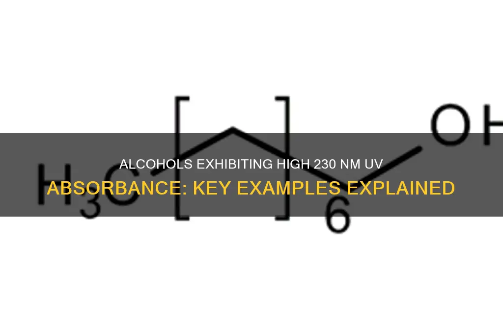 Alcohols Exhibiting High 230 Nm Uv Absorbance: Key Examples Explained ...