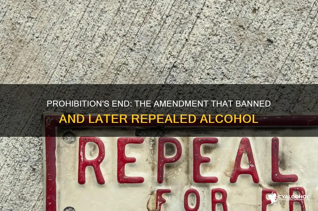 Prohibition's End: The Amendment That Banned And Later Repealed Alcohol ...