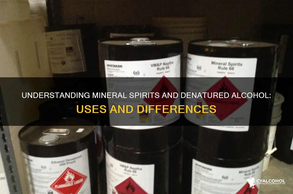 Understanding Mineral Spirits And Denatured Alcohol: Uses And ...