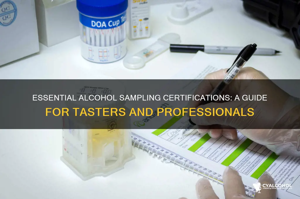 Essential Alcohol Sampling Certifications: A Guide For Tasters And ...