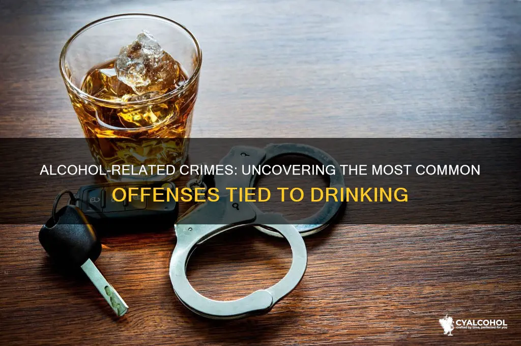 Alcohol-Related Crimes: Uncovering The Most Common Offenses Tied To ...