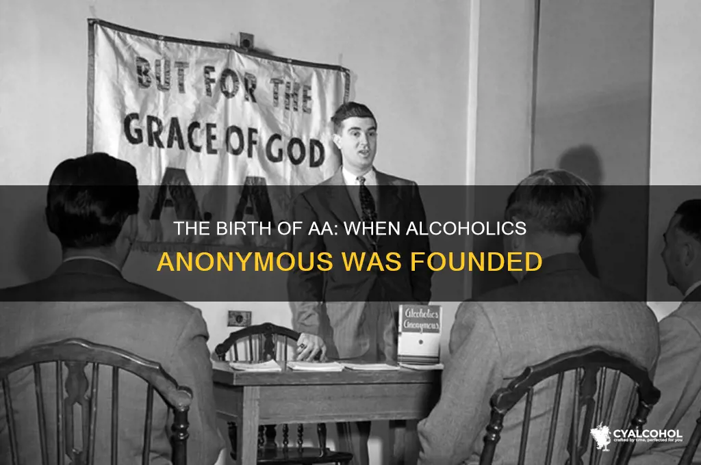 The Birth Of Aa: When Alcoholics Anonymous Was Founded | CyAlcohol