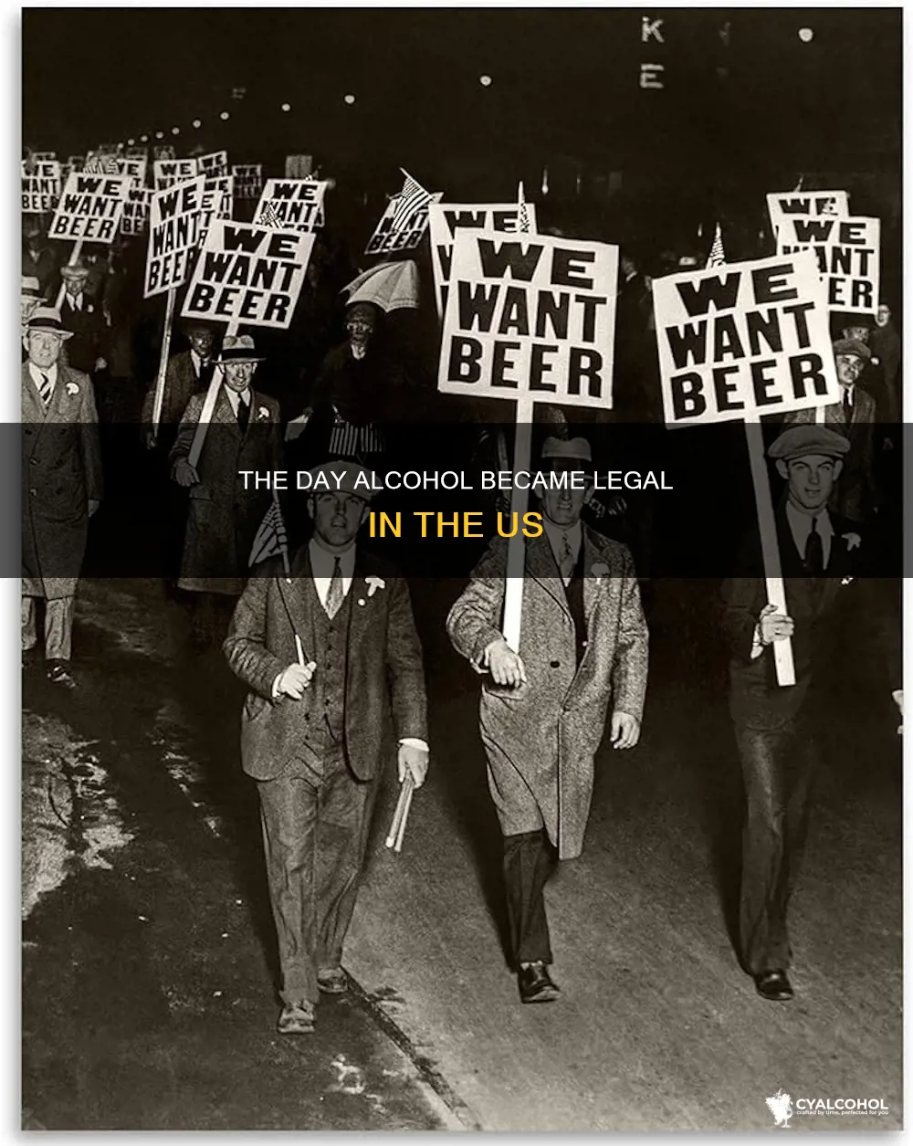 The Day Alcohol Became Legal In The Us | CyAlcohol