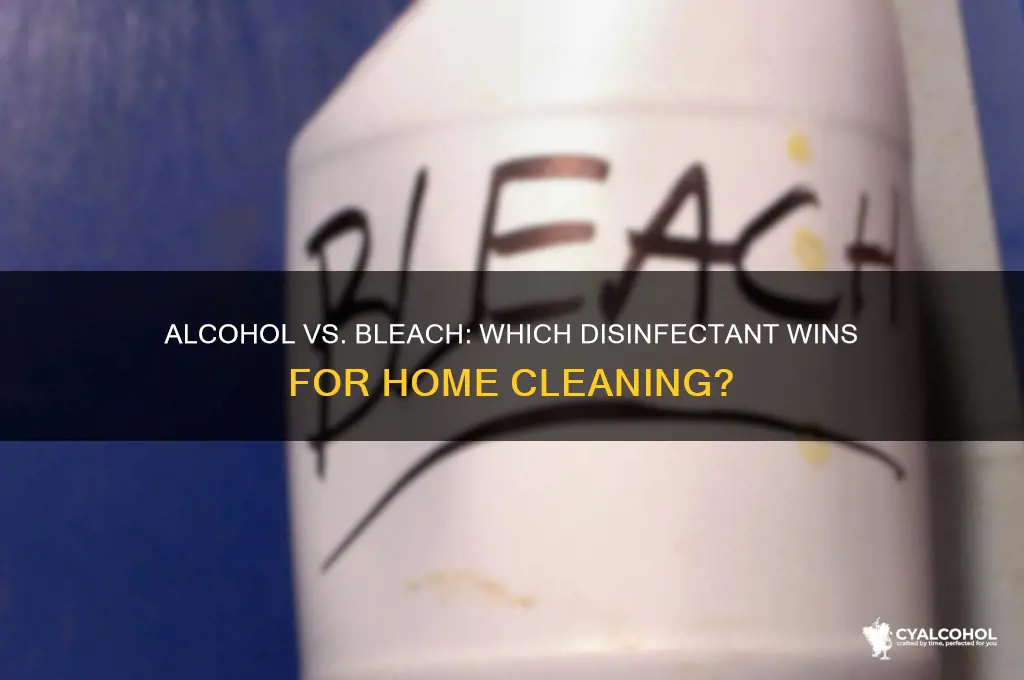 Alcohol Vs. Bleach: Which Disinfectant Wins For Home Cleaning? | CyAlcohol