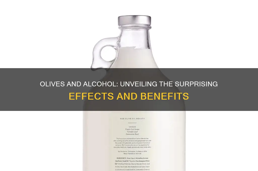 Olives And Alcohol: Unveiling The Surprising Effects And Benefits ...