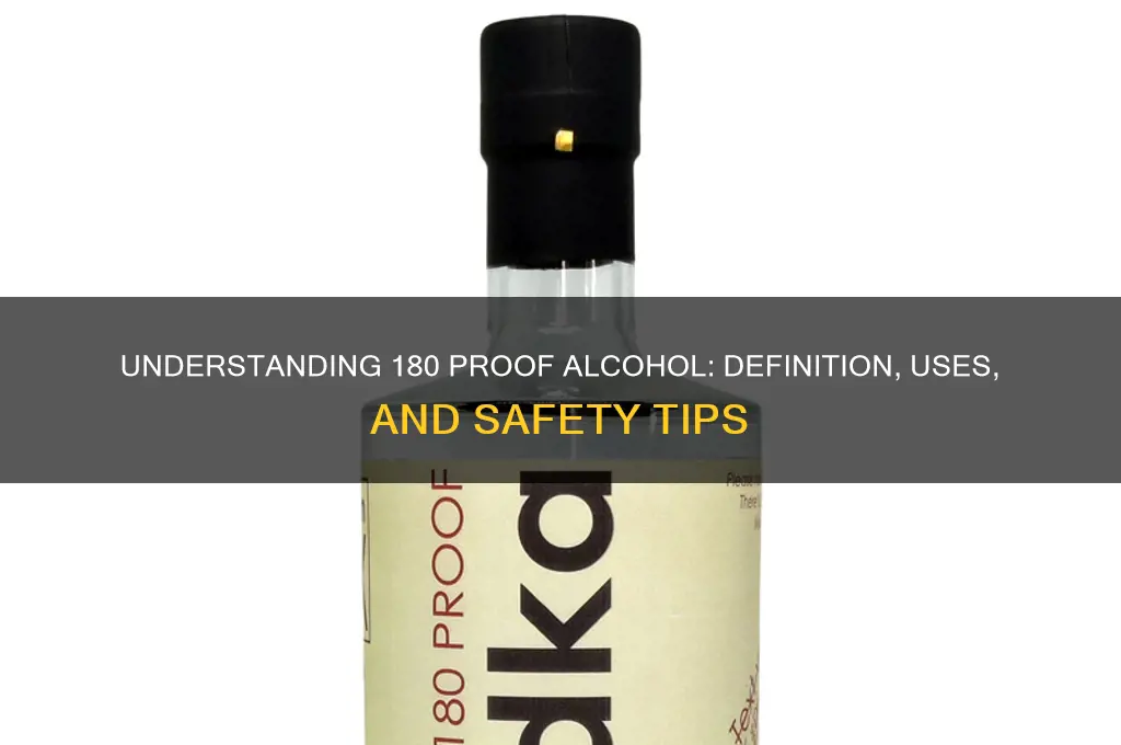 Understanding 180 Proof Alcohol: Definition, Uses, And Safety Tips ...