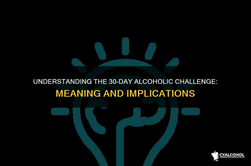 Understanding The 30-Day Alcoholic Challenge: Meaning And Implications ...