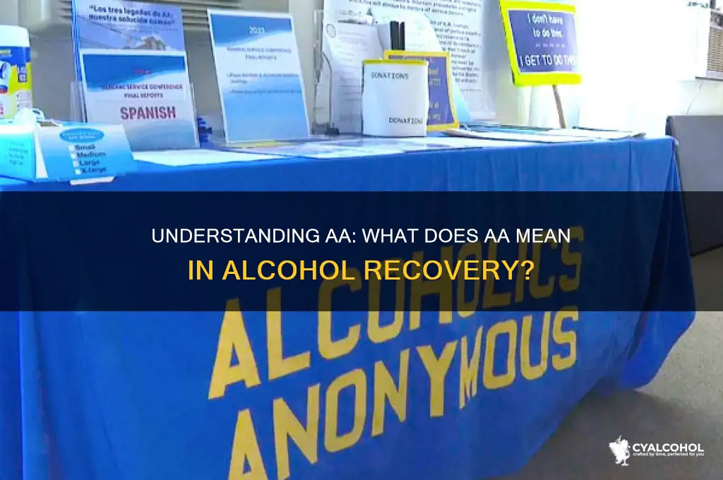 Understanding Aa: What Does Aa Mean In Alcohol Recovery? | CyAlcohol