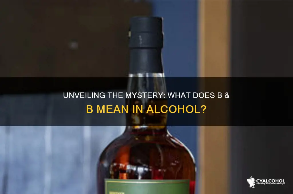 Unveiling The Mystery: What Does B & B Mean In Alcohol? | CyAlcohol