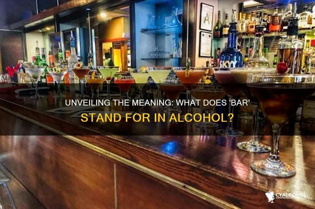 Unveiling The Meaning: What Does 'Bar' Stand For In Alcohol? | CyAlcohol